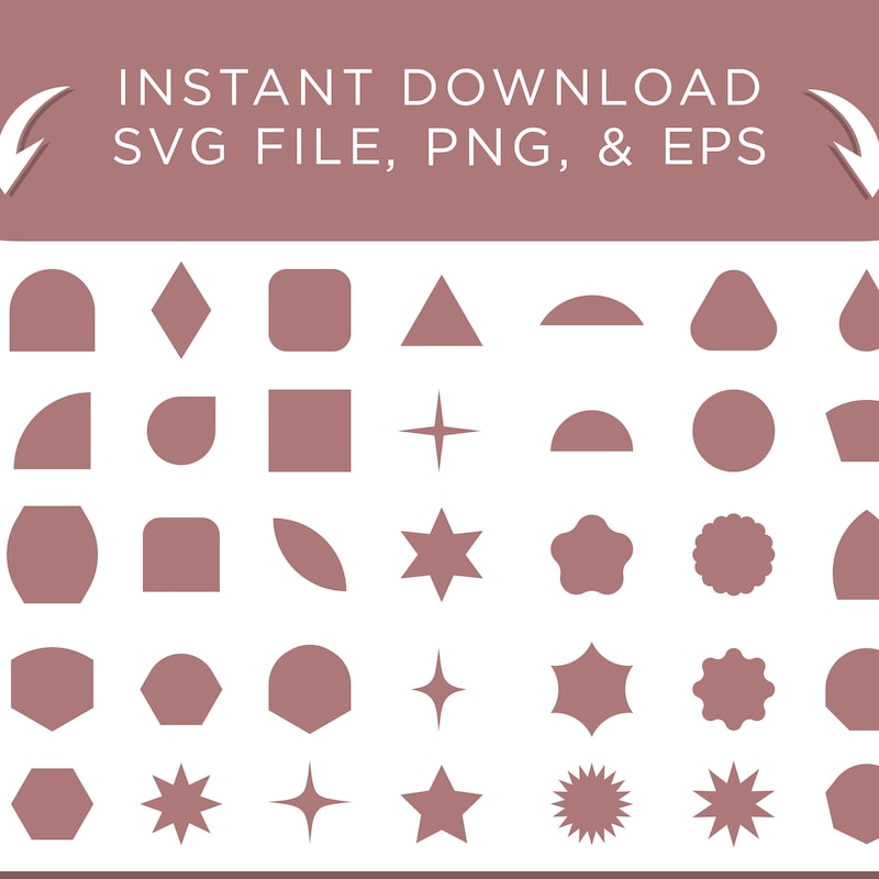 Basic Shapes Svg - Etsy