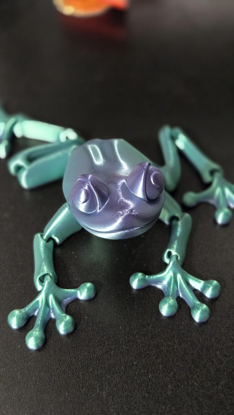 3d Printed Articulated Frog - Etsy