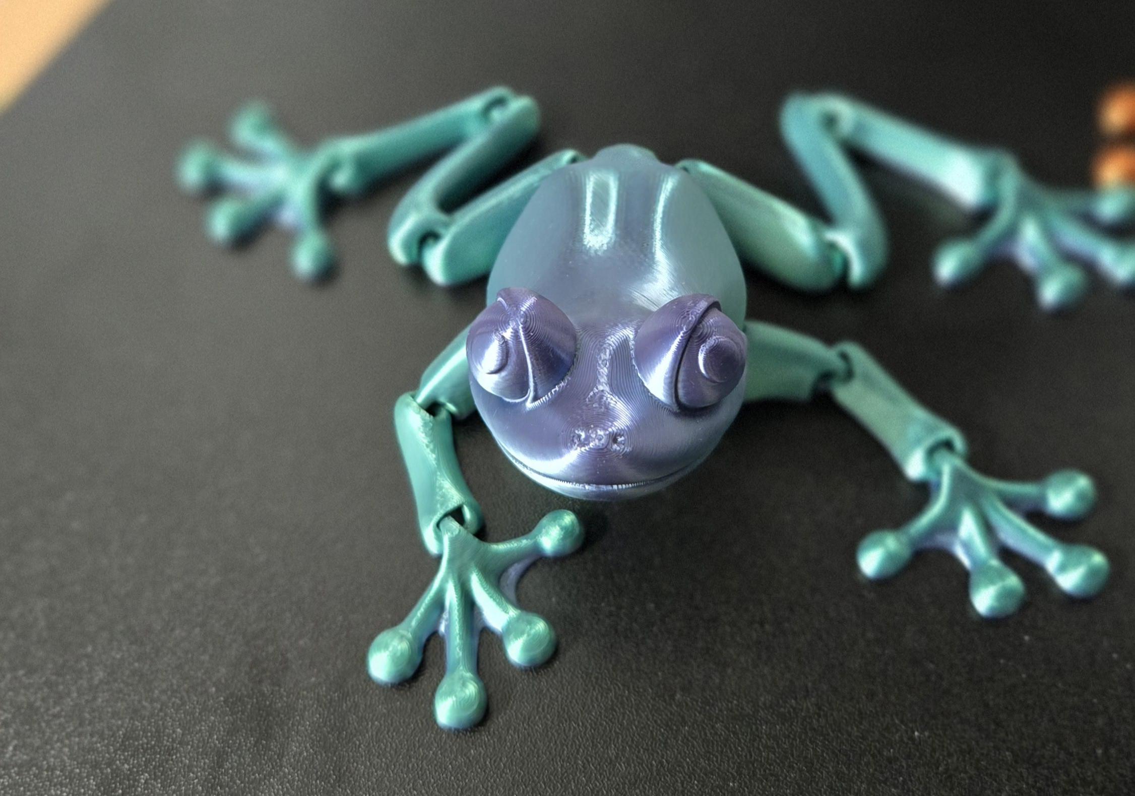 3d Printed Articulated Frog - Etsy