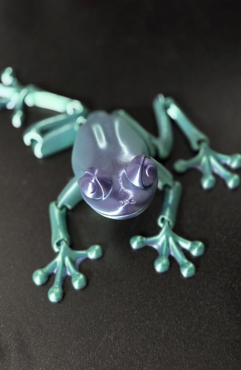 3d Printed Articulated Frog - Etsy