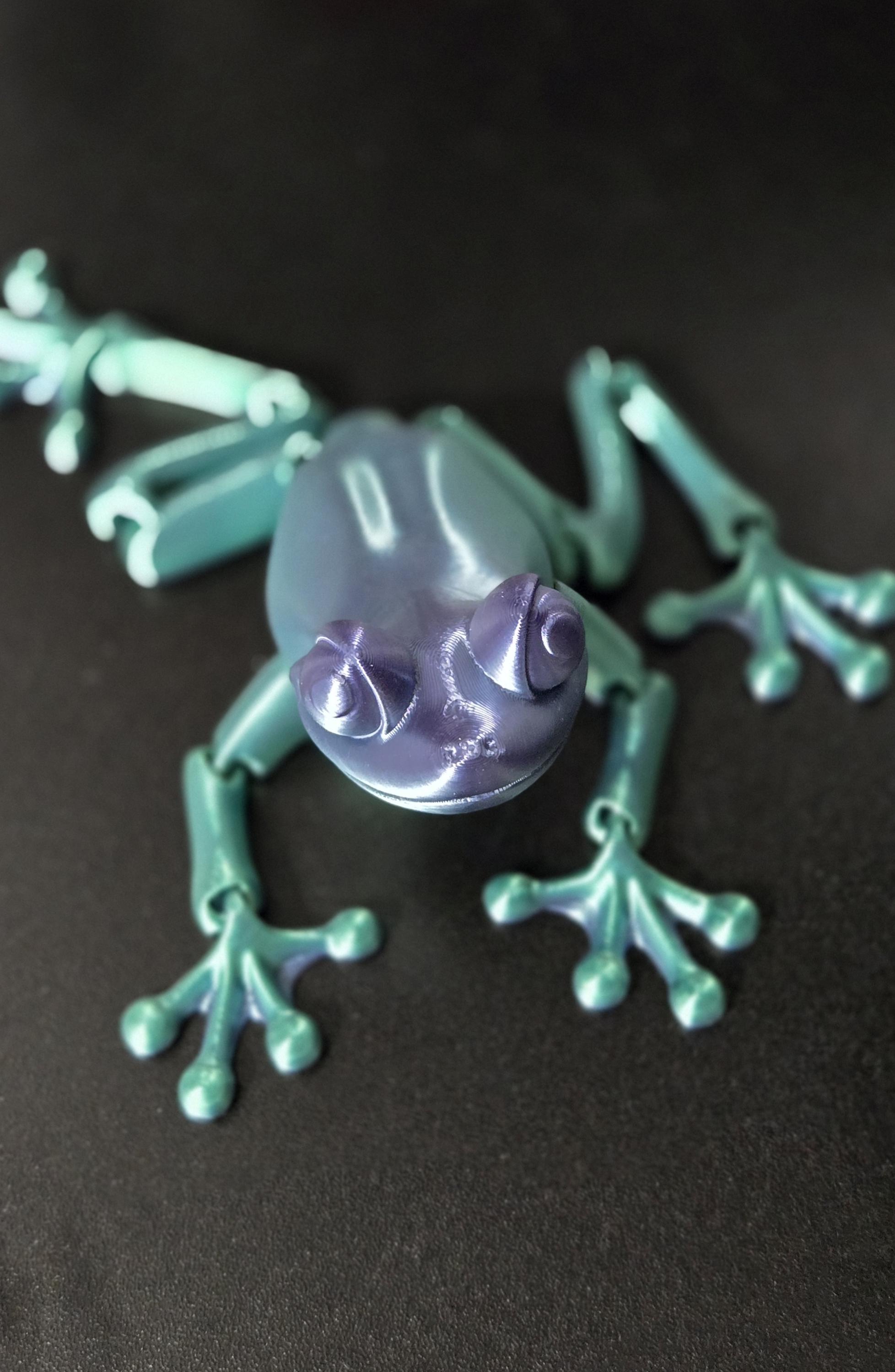 3d Printed Articulated Frog - Etsy