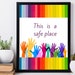 Spanish This is a Safe Place School Counseling Art Counselor Therapist ...