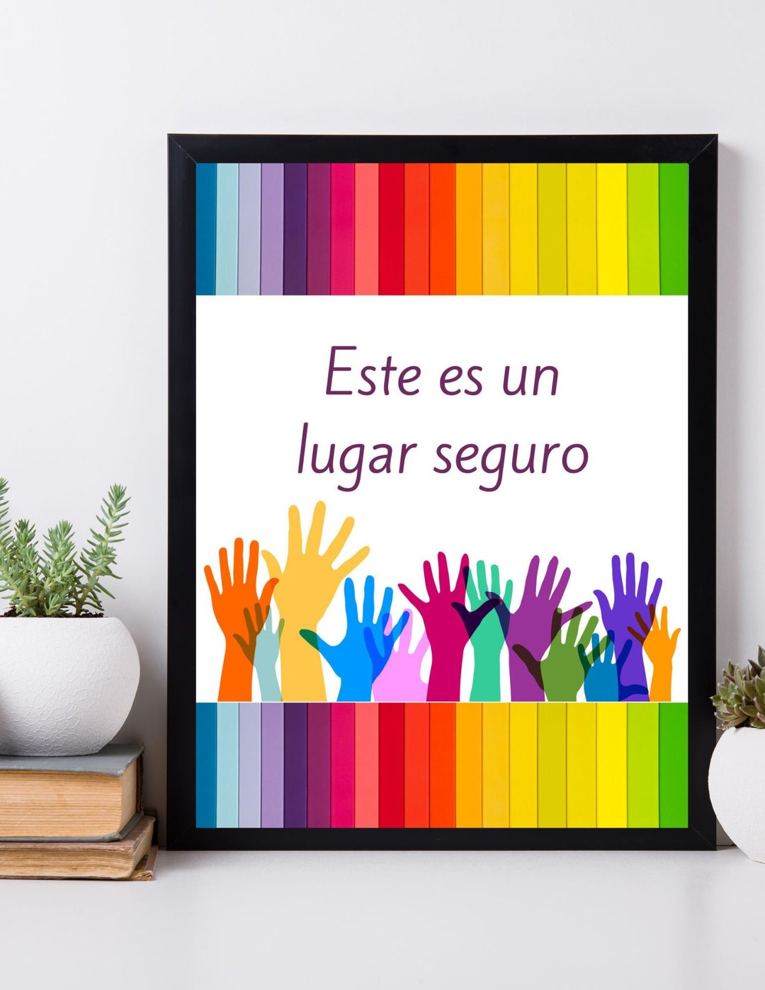 Spanish This is a Safe Place- Este Es Un Lugar Seguro - Etsy