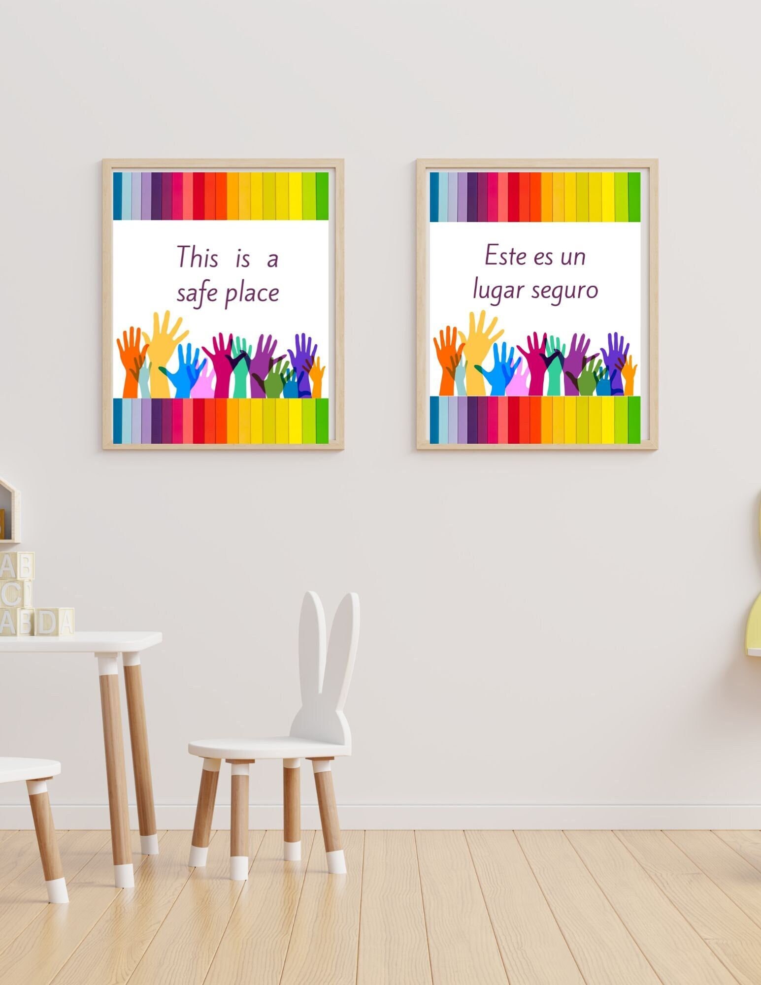 Spanish This is a Safe Place School Counseling Art Counselor Therapist ...