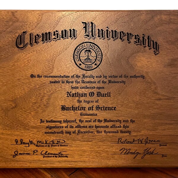 Laser Engraved College Diplomas - Etsy