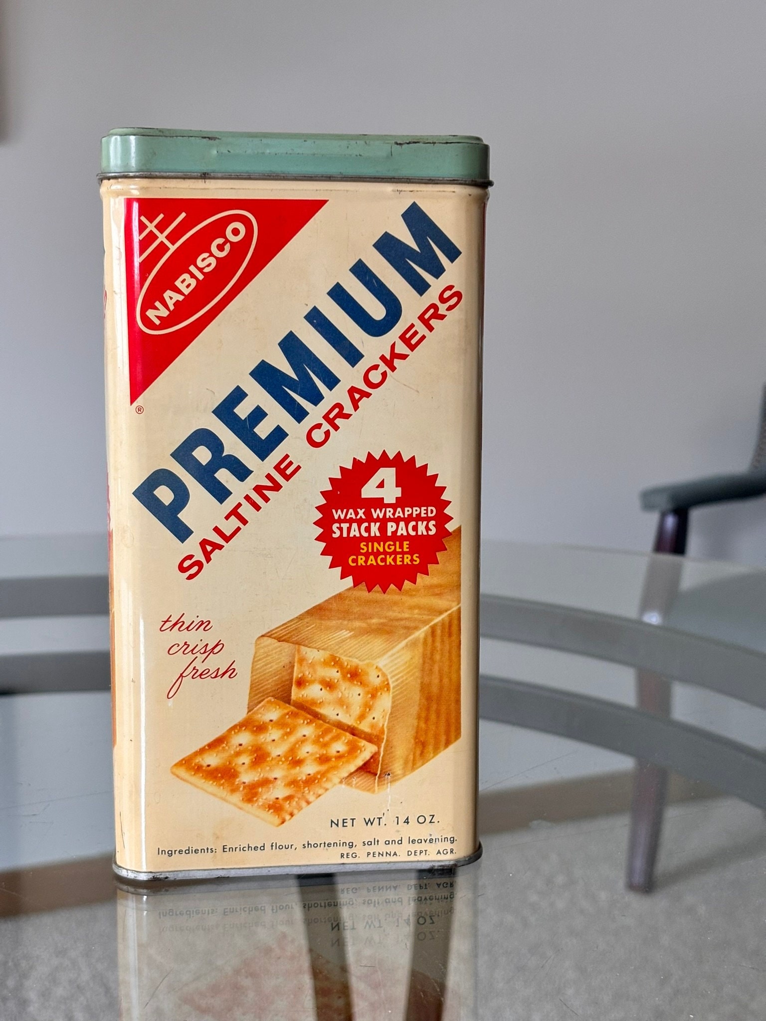 Rare, Vintage 1960's Nabisco Premium Saltine Cracker Tin With ...
