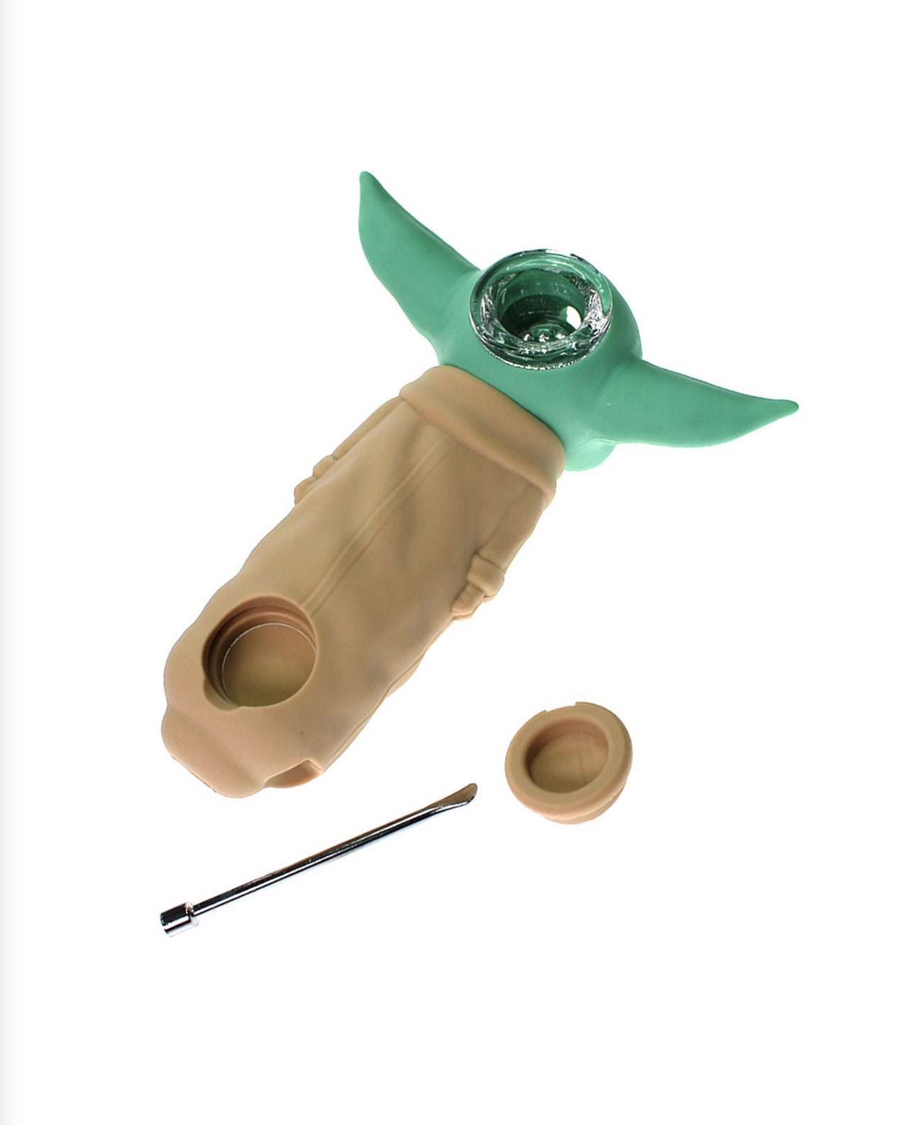 Baby Yoda Pipe Unbreakable Smoke Piece - Etsy