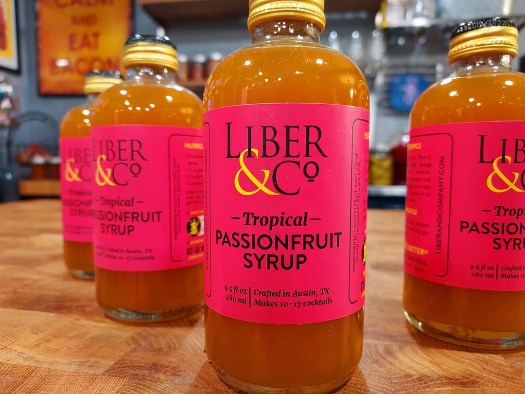 COCKTAIL SYRUP Liber & CO Tropical Passionfruit Syrup - Etsy