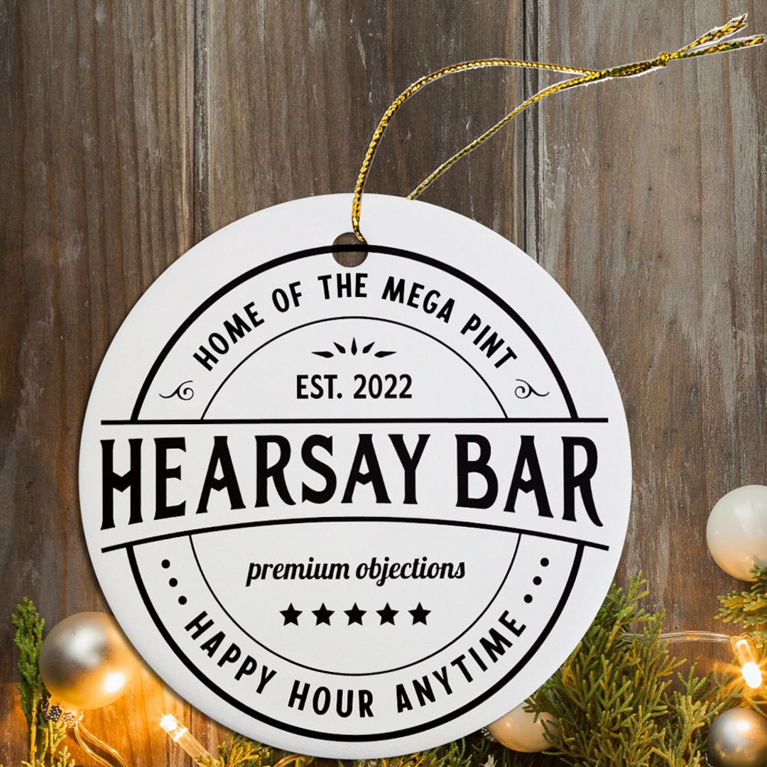 Christmas Ornament Hearsay Bar Home of the Mega Pint Premium - Etsy