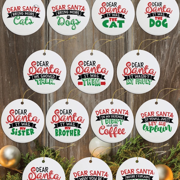 Dear Santa Ornament - Etsy
