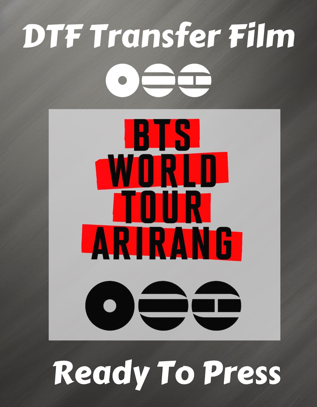 Ready to Press : DTF - BTS World Tour Arirang - Etsy