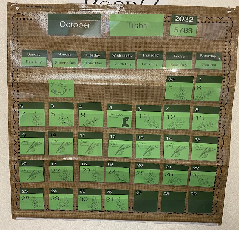 DIGITAL Biblical Calendar - PDF Download - Etsy