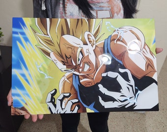 Vegeta Metal Poster - Etsy