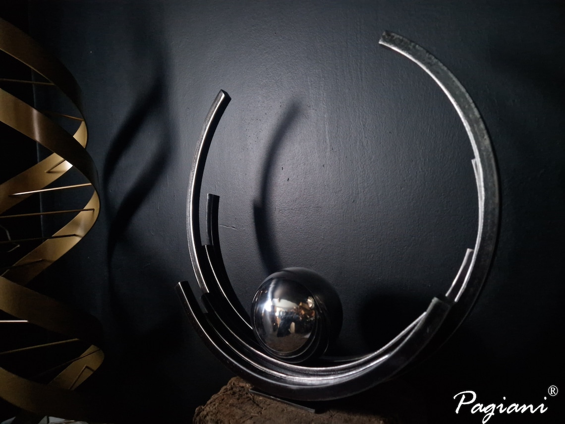 Metal Ball Abstract Art Garden Sculpture Indoor Outdoor - Etsy