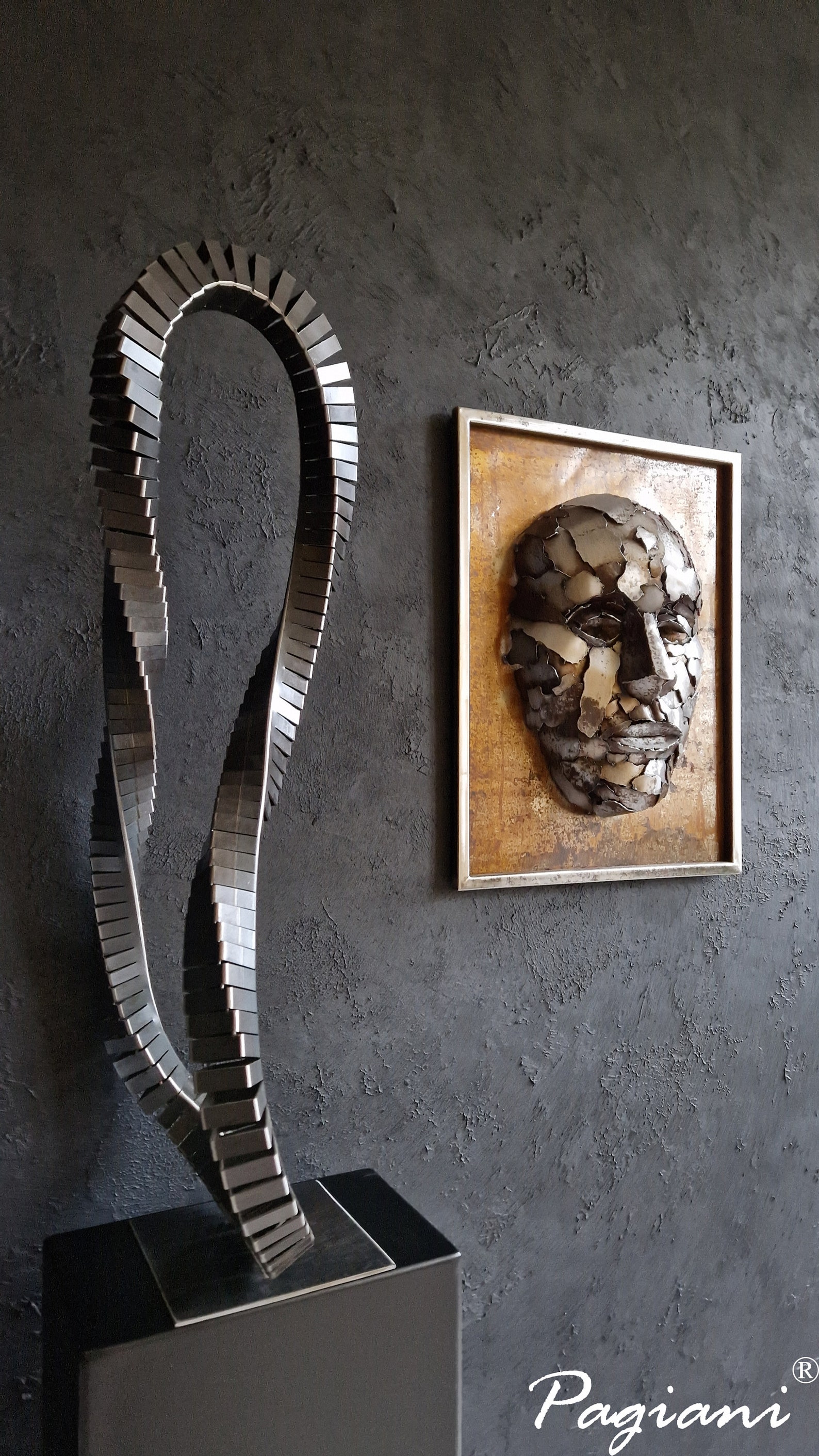 Abstract Mobius Strip Decoration Art, Brutalist Art, Home Sculpture ...