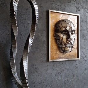 Abstract Mobius Strip Decoration Art, Brutalist Art, Home Sculpture ...