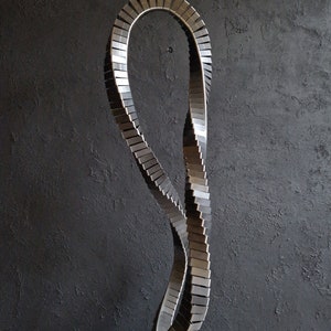 Abstract Mobius Strip Decoration Art, Brutalist Art, Home Sculpture ...