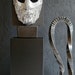 Metal Mask of Rods Sculpture Face Abstract Art Indoor Outdoor Abstract ...