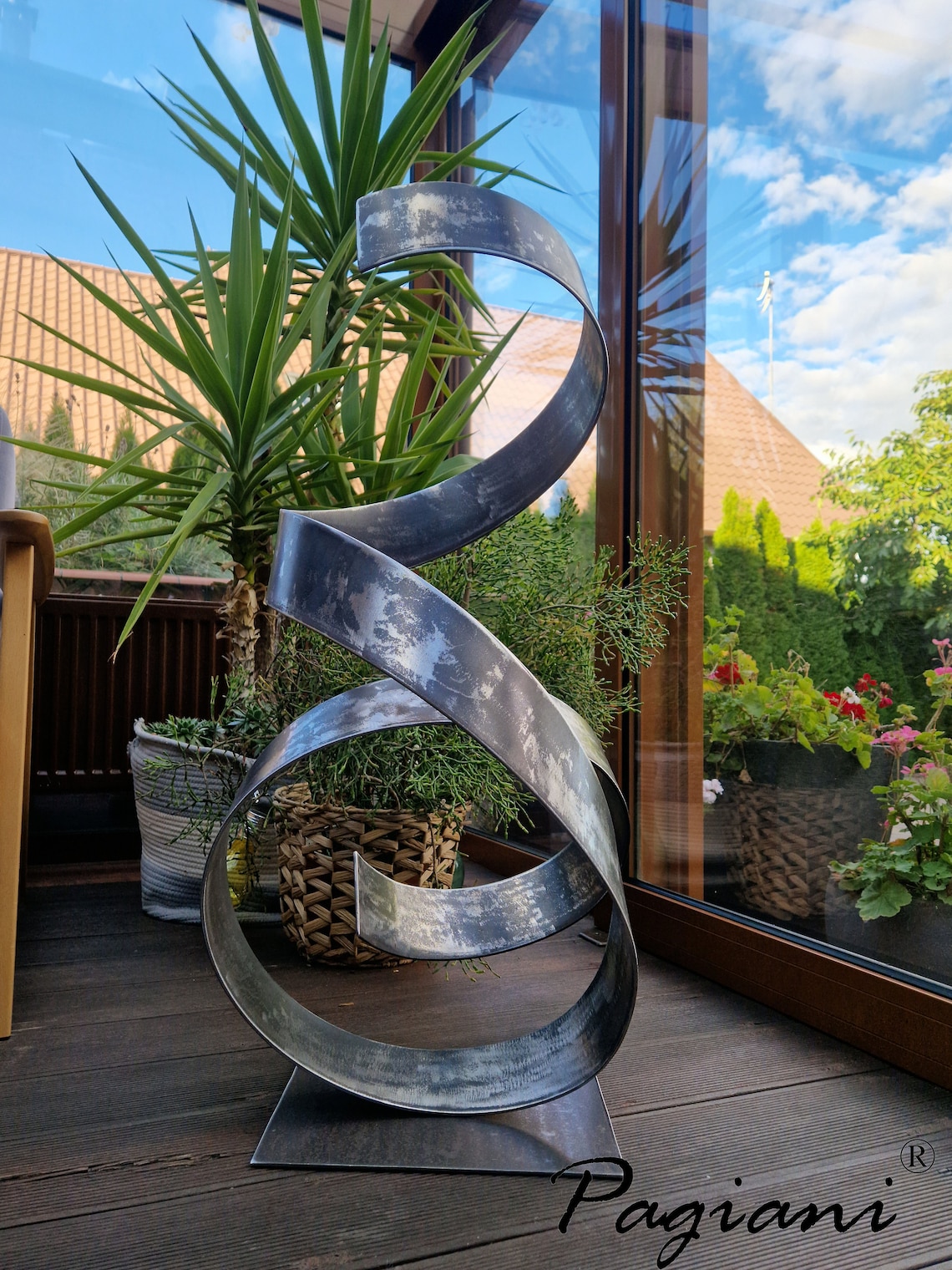 Abstract Indoor Outdoor Art Garden Sculpture Spiral - Etsy
