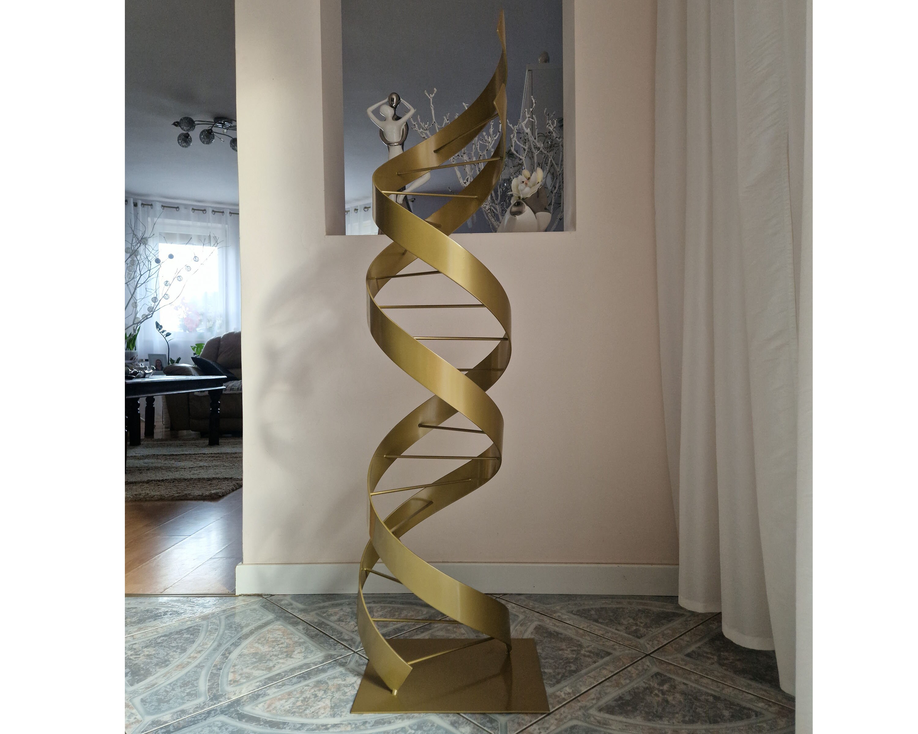 Abstract Indoor Outdoor Art Large Garden Sculpture DNA - Etsy