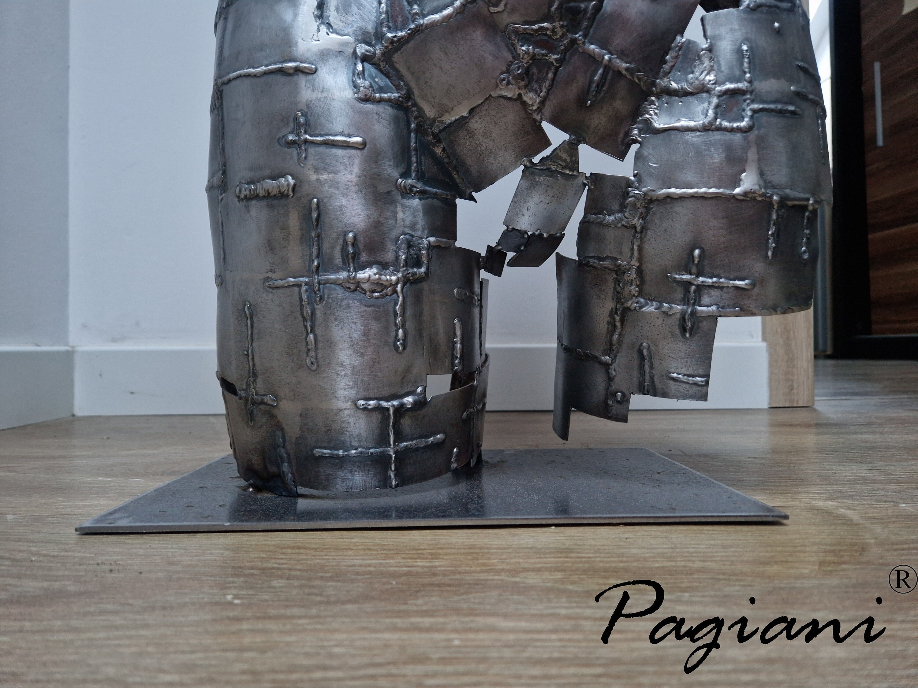 Industrial Metal Art Life Size Torso Sculpture, Female Bust, Large ...