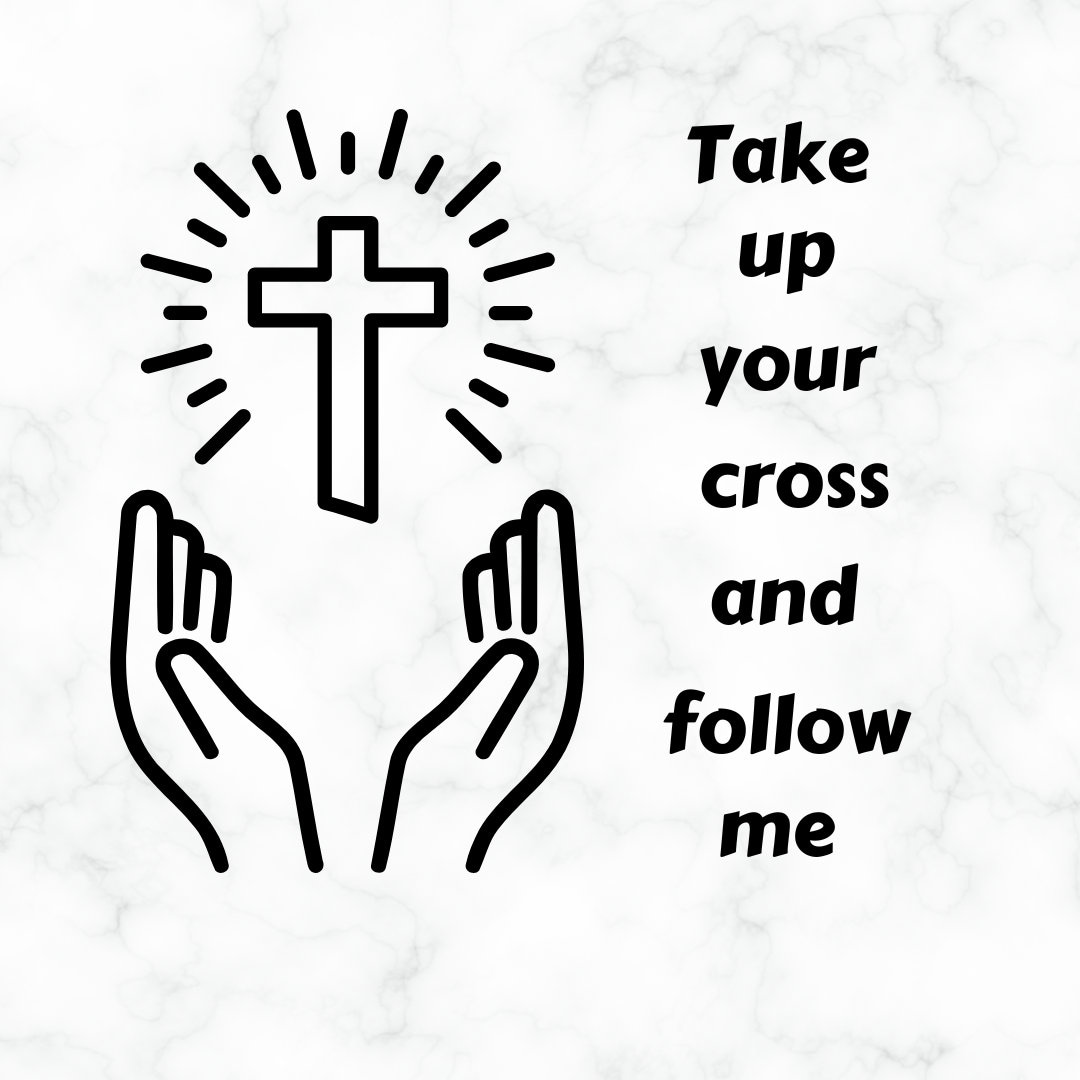 Take up Your Cross and Follow Me, Christian Svg, Sunday Shirt, Prayer ...