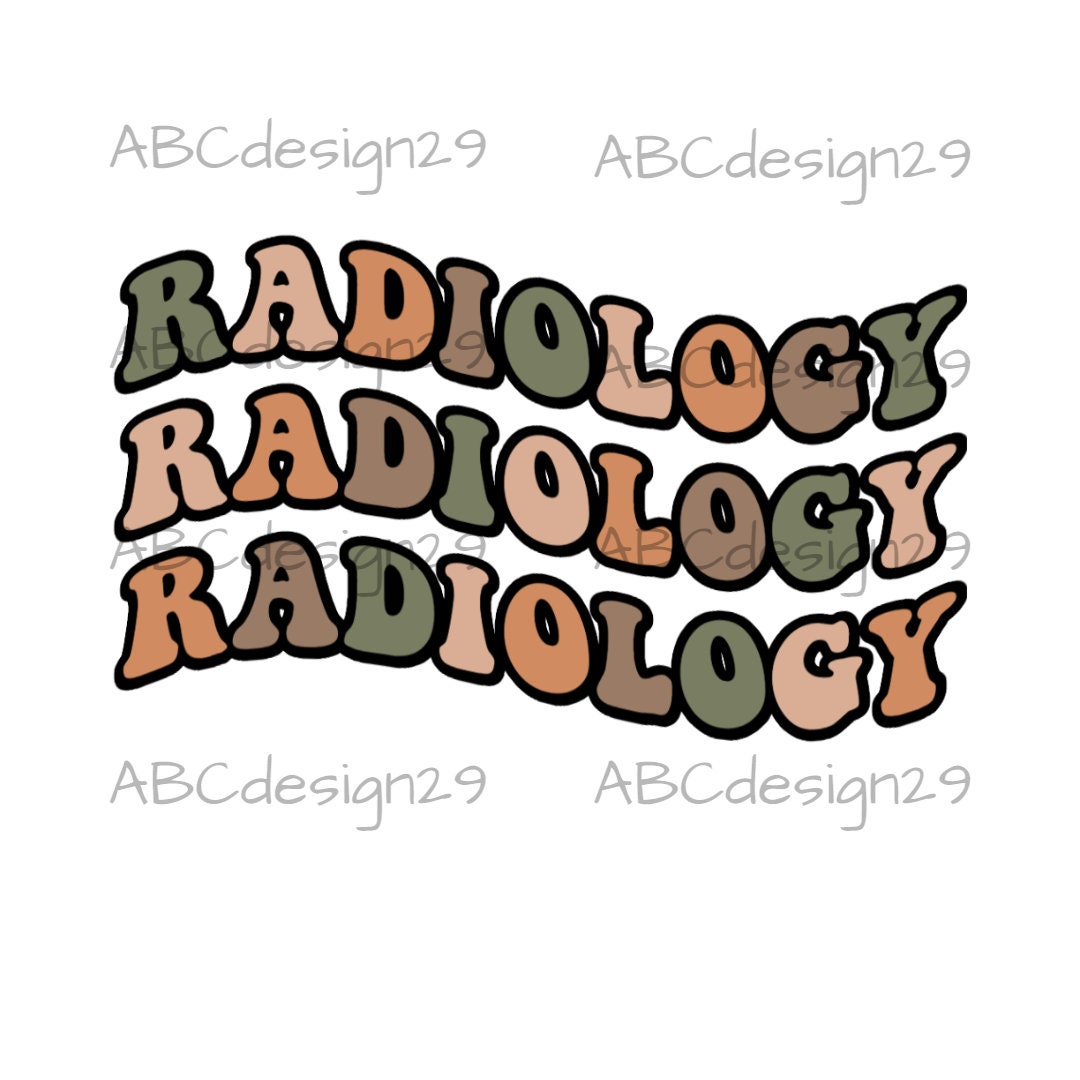 Radiology Bubble Letters Digital Cut File. Xray Tech Png Jpg. Rad Week ...