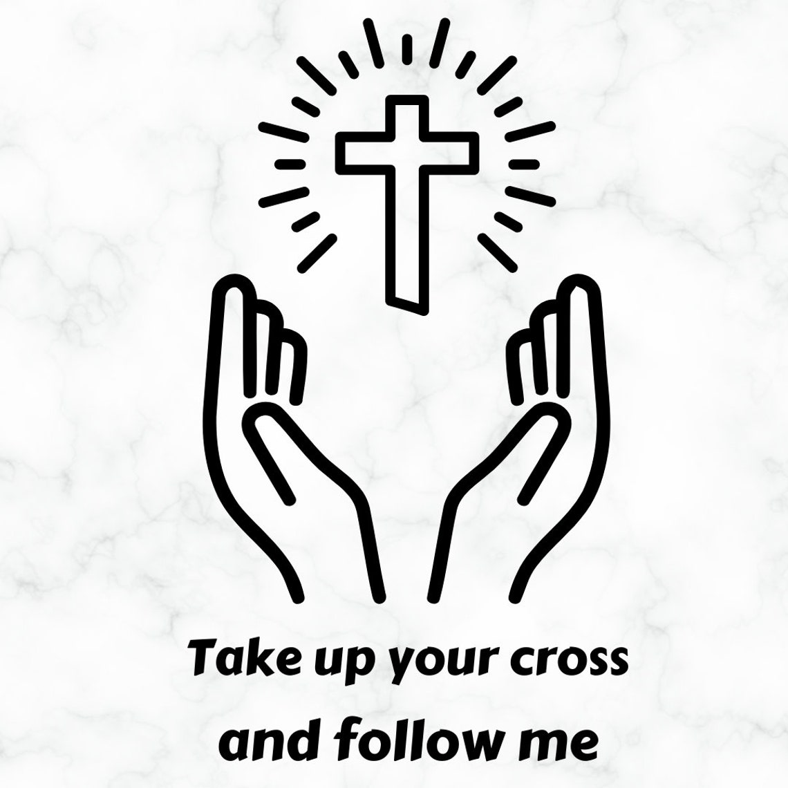 Take up Your Cross and Follow Me, Christian Svg, Sunday Shirt, Prayer ...