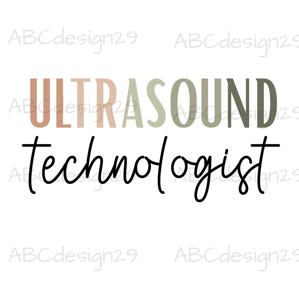 Ultrasound Technologist Digital Cut File. Us Tech Xray Tech Svg Png ...
