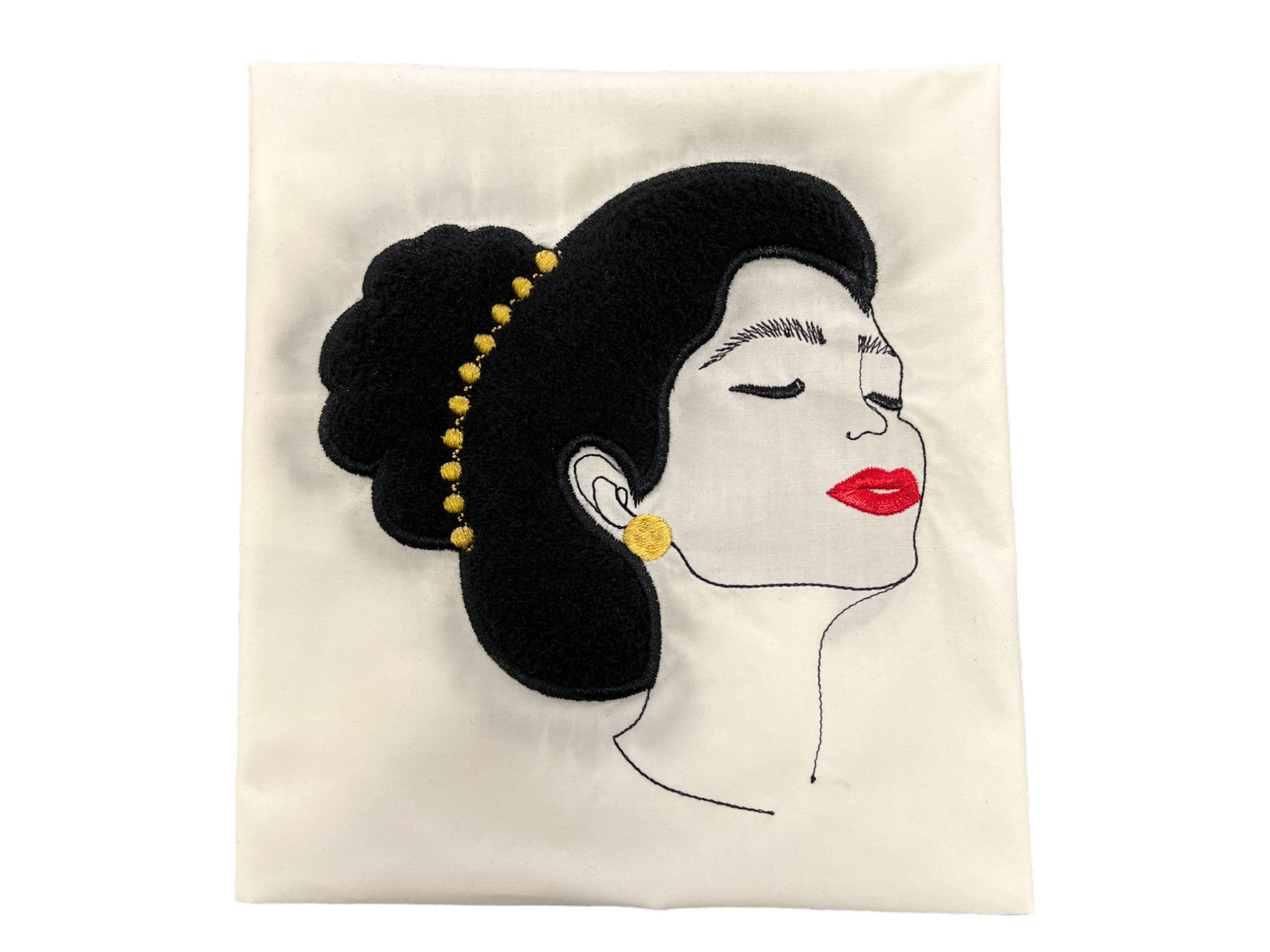 Woman Machine Embroidery Design, Charming Applique, Woman Lips Design ...