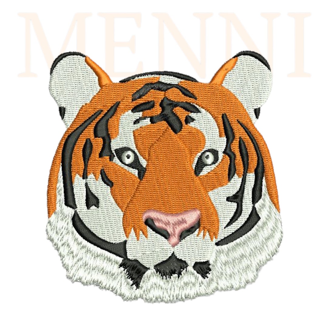 Tiger Machine Embroidery Design, Tiger Head Design, Animal Design ...
