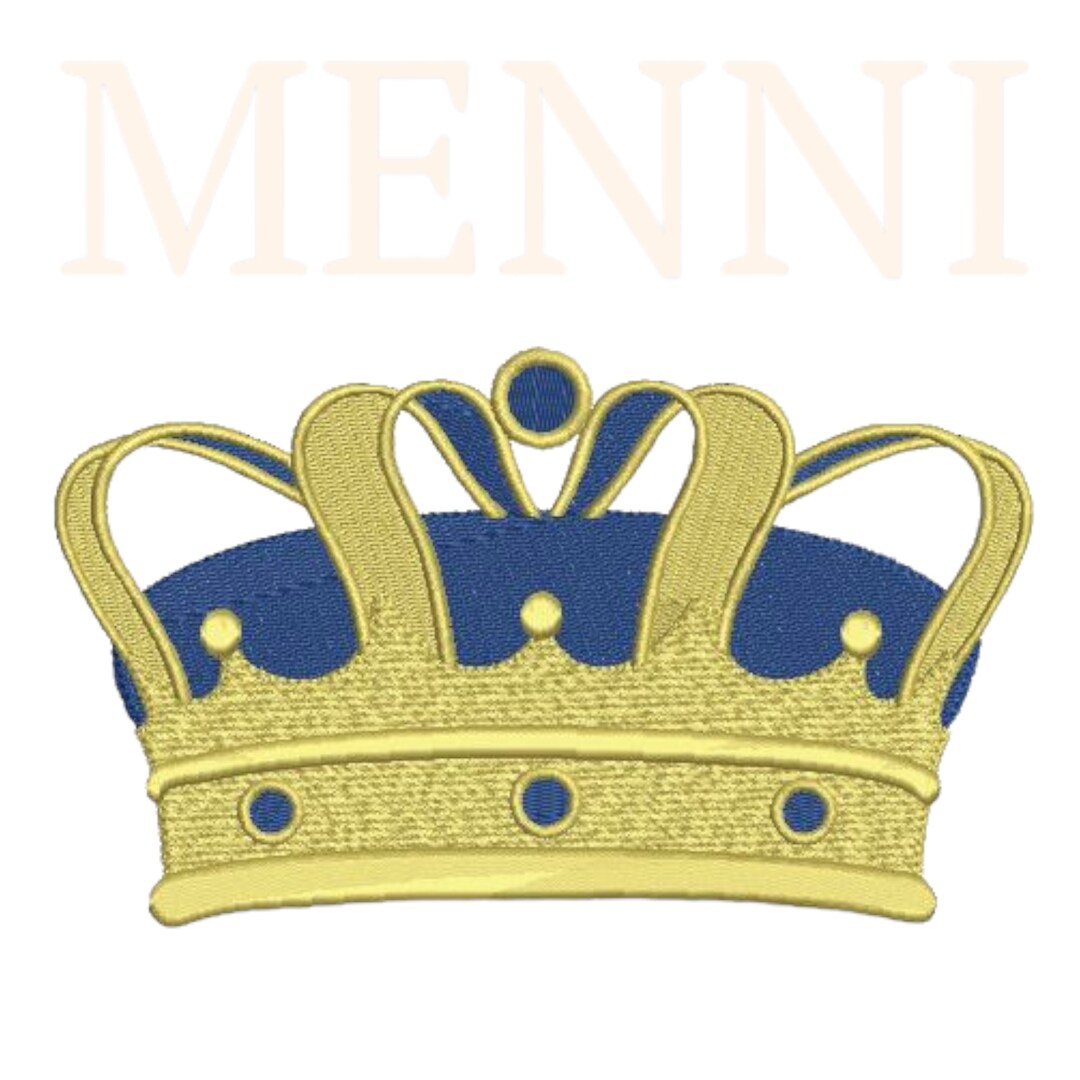 Royal Crown Machine Embroidery Design, Crown Embroidery, 2 Sizes, 5x7 ...