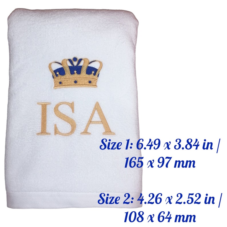 Royal Crown Machine Embroidery Design, Crown Embroidery, 2 Sizes, 5x7 ...