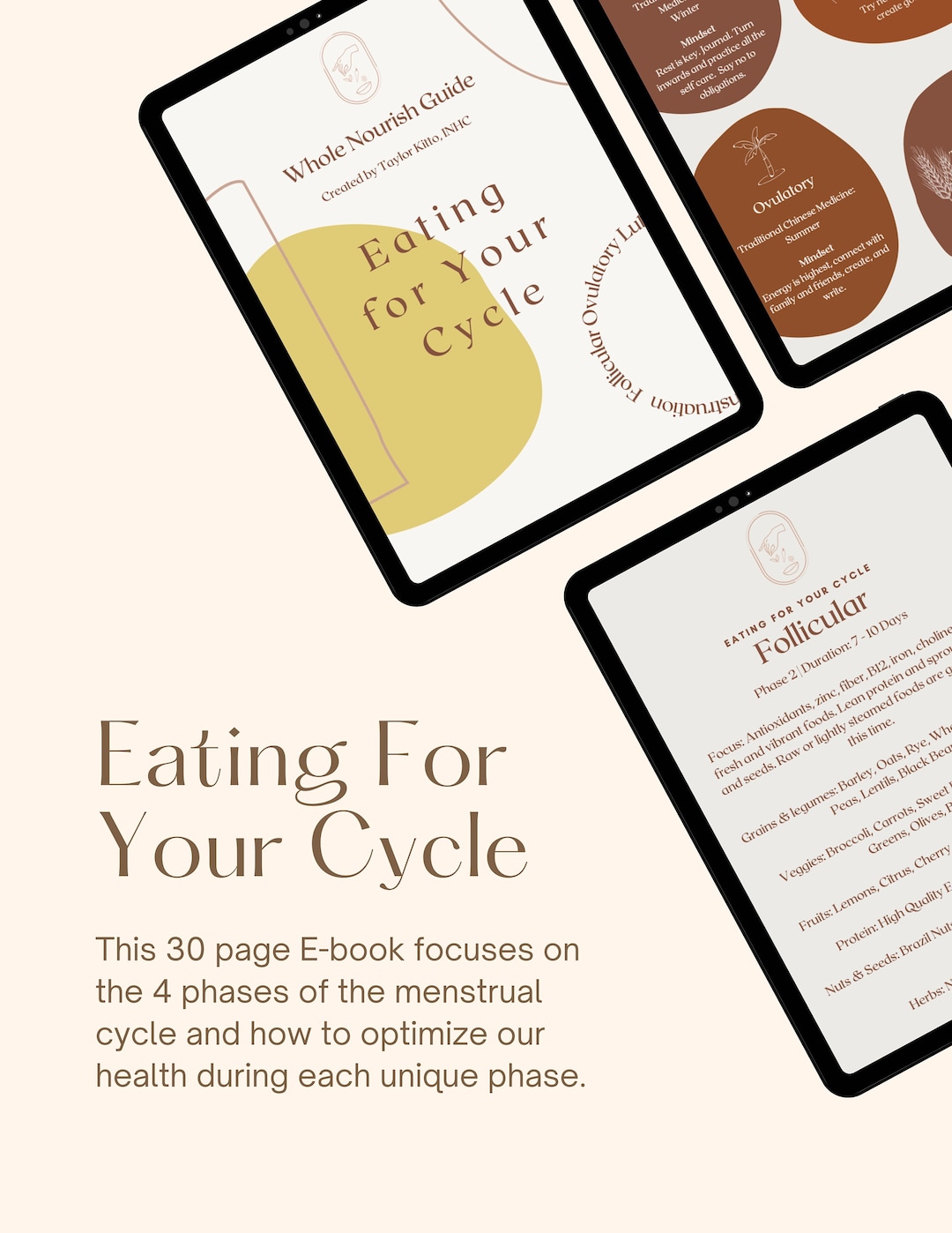 Cycle Syncing Ebook Eating for Your Cycle Nutritionist Created Guide to ...