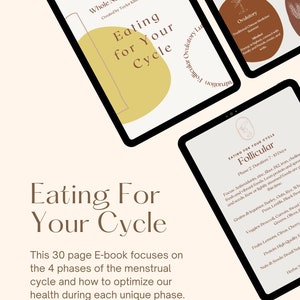 Cycle Syncing Ebook Eating for Your Cycle Nutritionist Created Guide to ...