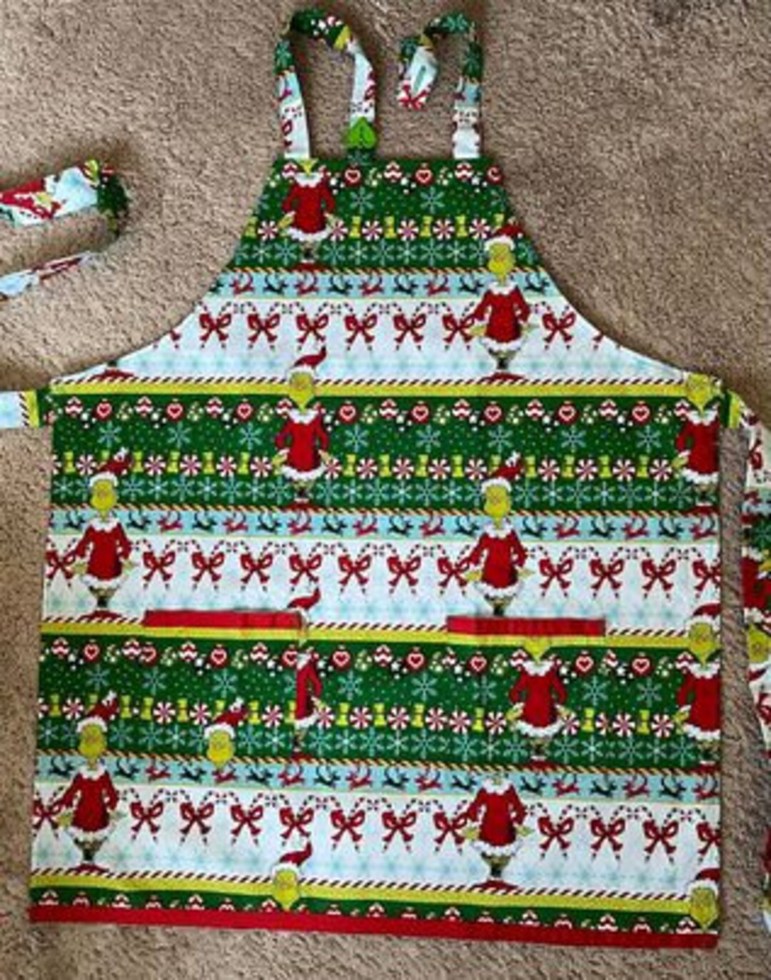 Chef Apron, Christmas, Grinch - Etsy