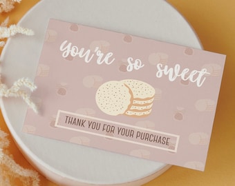 Bakery Thank You Card - Etsy