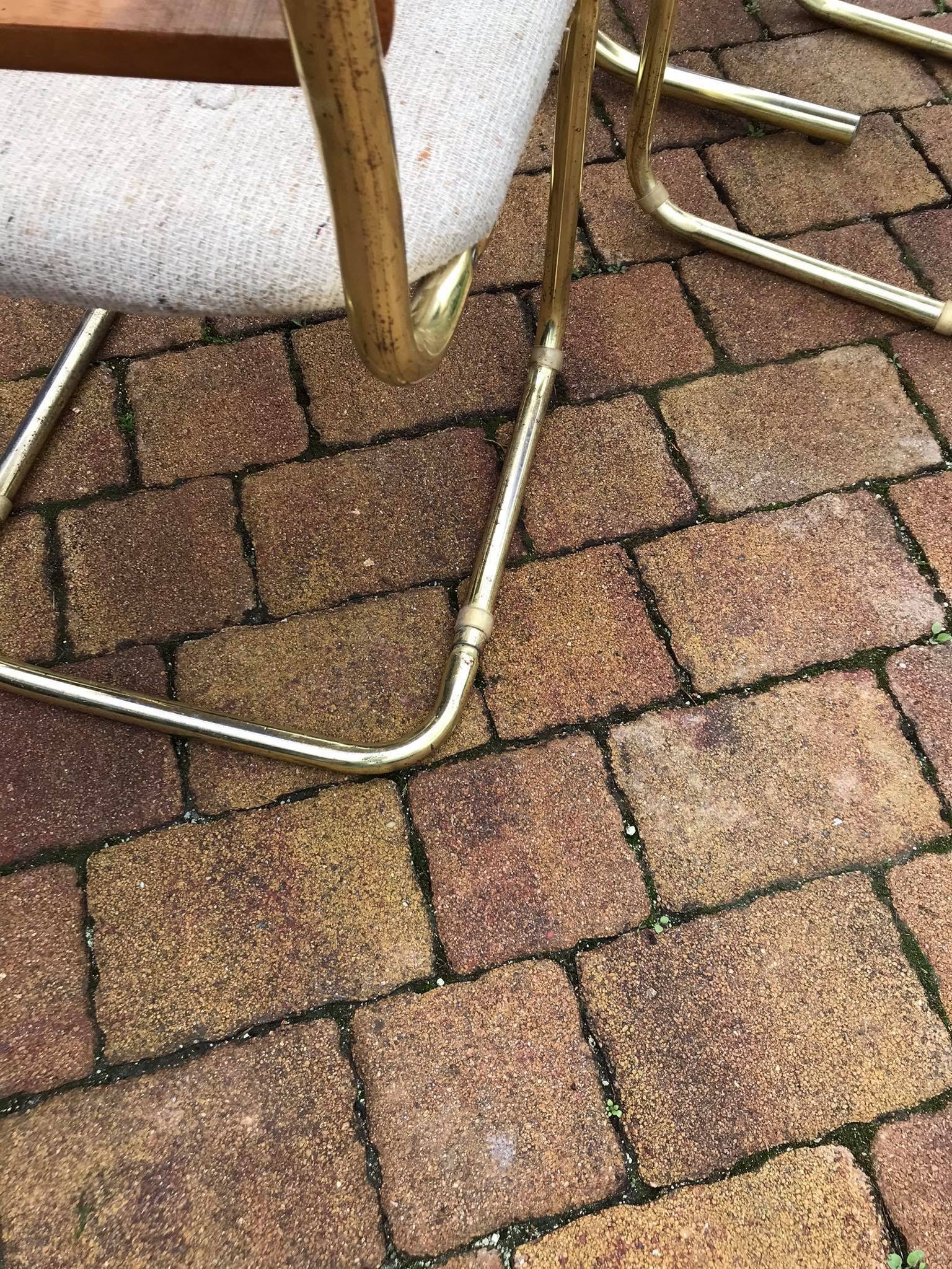 Octagonal Brass & Glass Dining Table and 4 Chairs - Etsy