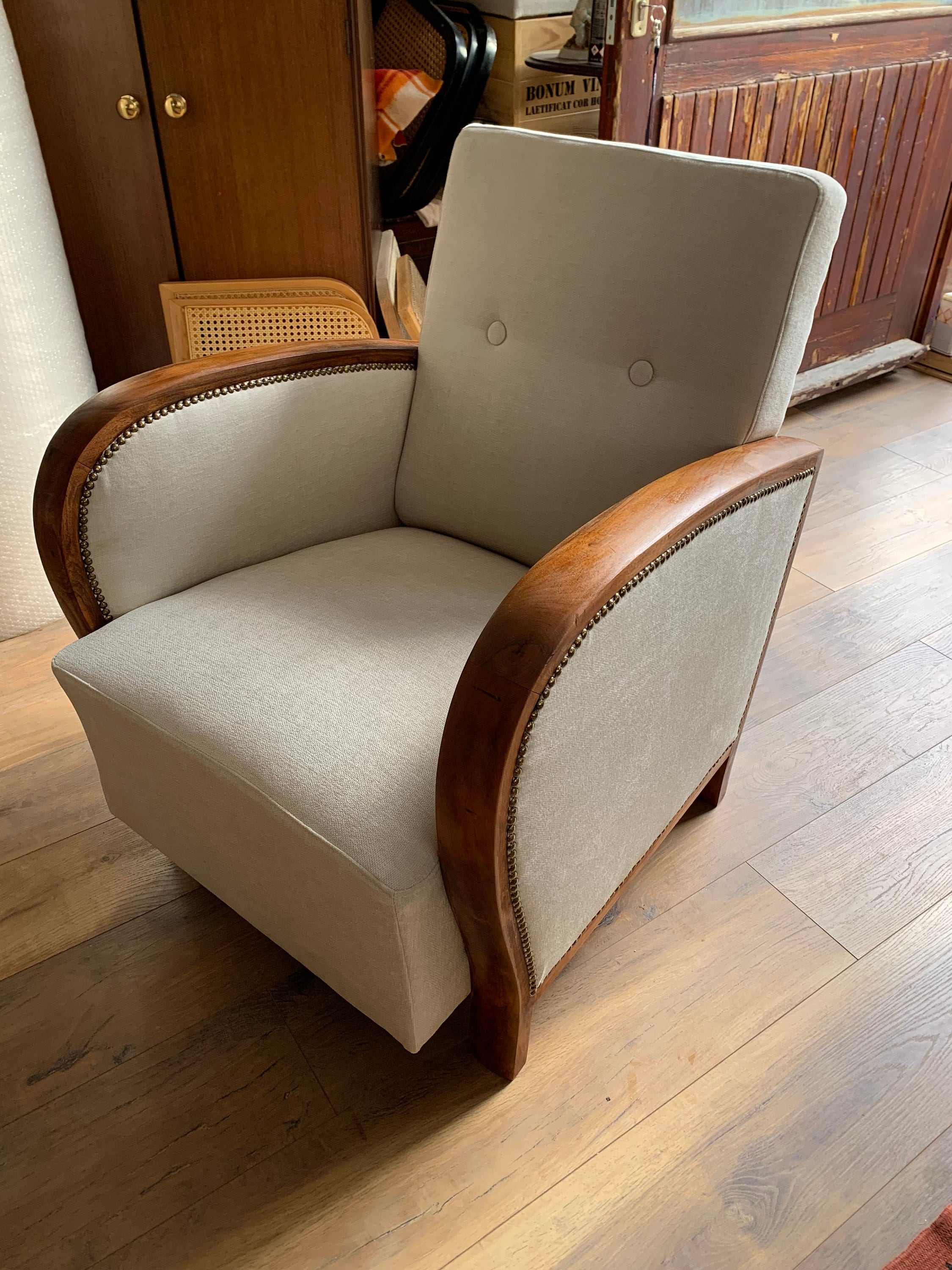 Art Deco Hungarian Armchair, 1930s Restored - Etsy