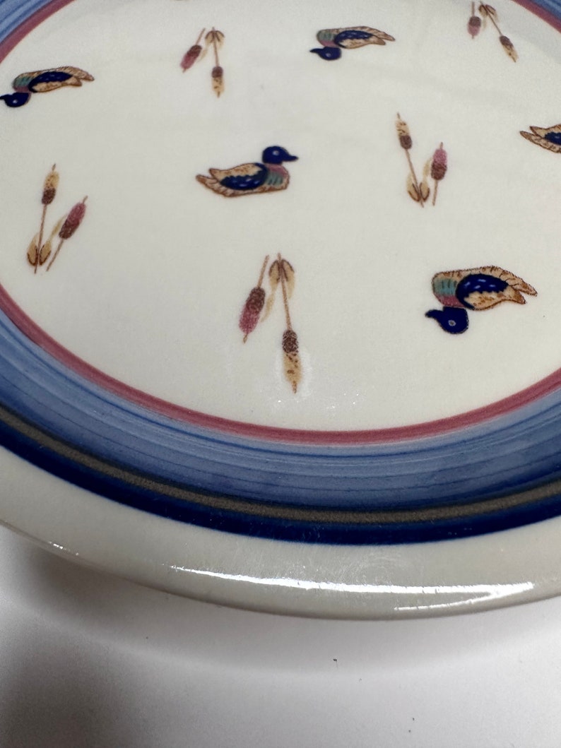 Set of 2 Vintage 1980's Duck Plates by Noritake Epoch Turn of the ...