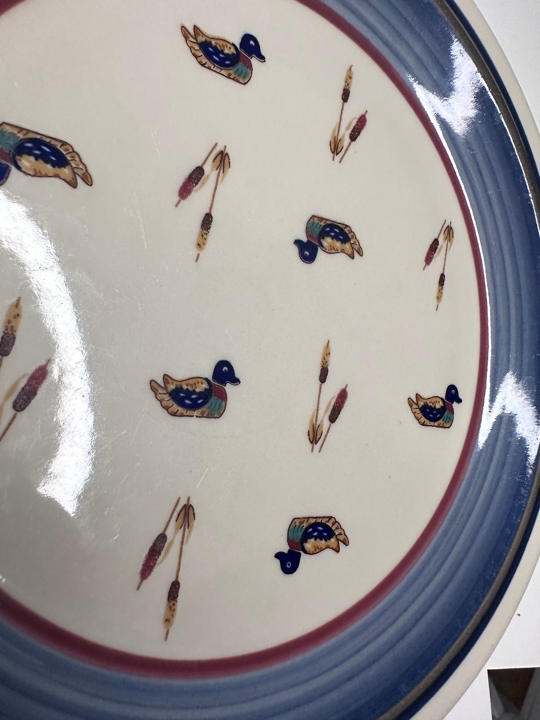 Set of 2 Vintage 1980's Duck Plates by Noritake Epoch Turn of the ...