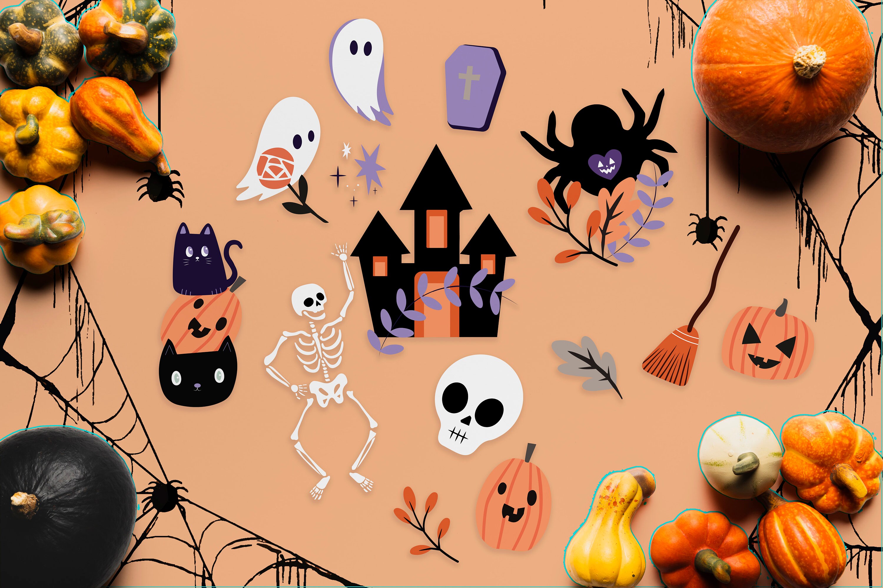 HALLOWEEN SVG Bundle, 65+ Designs, HALLOWEEN Clipart, Fall Svg ...