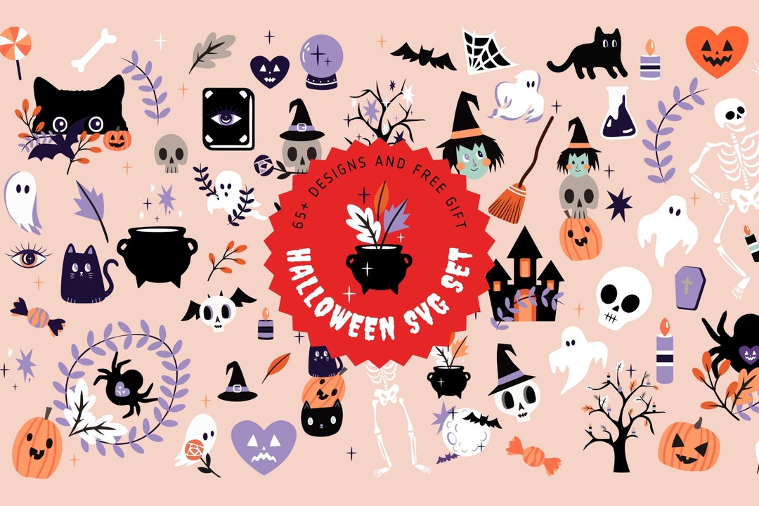 HALLOWEEN SVG Bundle, 65+ Designs, HALLOWEEN Clipart, Fall Svg ...