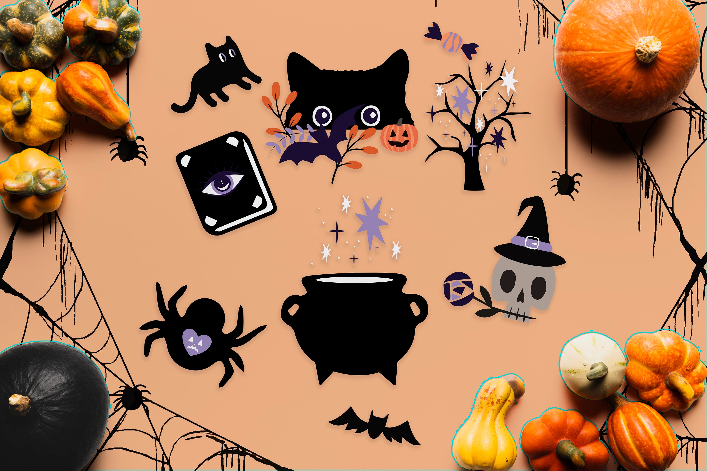 HALLOWEEN SVG Bundle, 65+ Designs, HALLOWEEN Clipart, Fall Svg ...