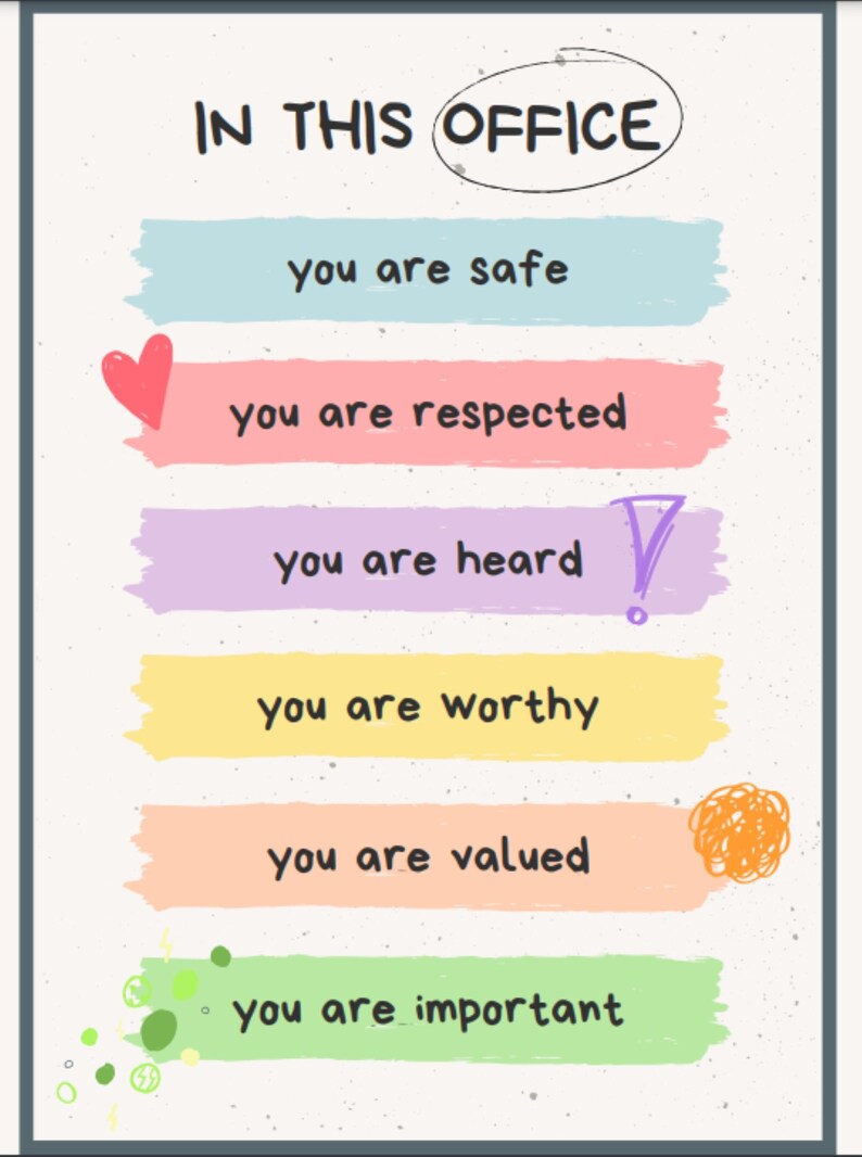 Therapy Office Art YOU ARE Poster - Etsy