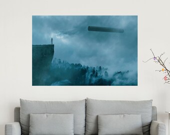 Flying Saucer Poster UAP Matt Poster 18x12 30x20 36x24 - Etsy