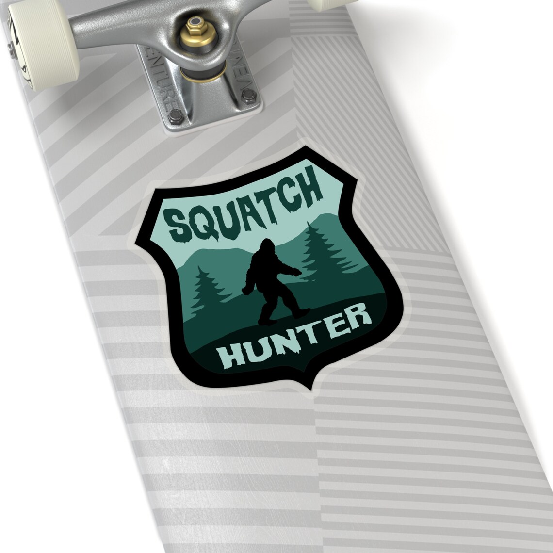 Squatch Hunter Kiss-cut Sticker Cryptid Sticker Sasquatch - Etsy