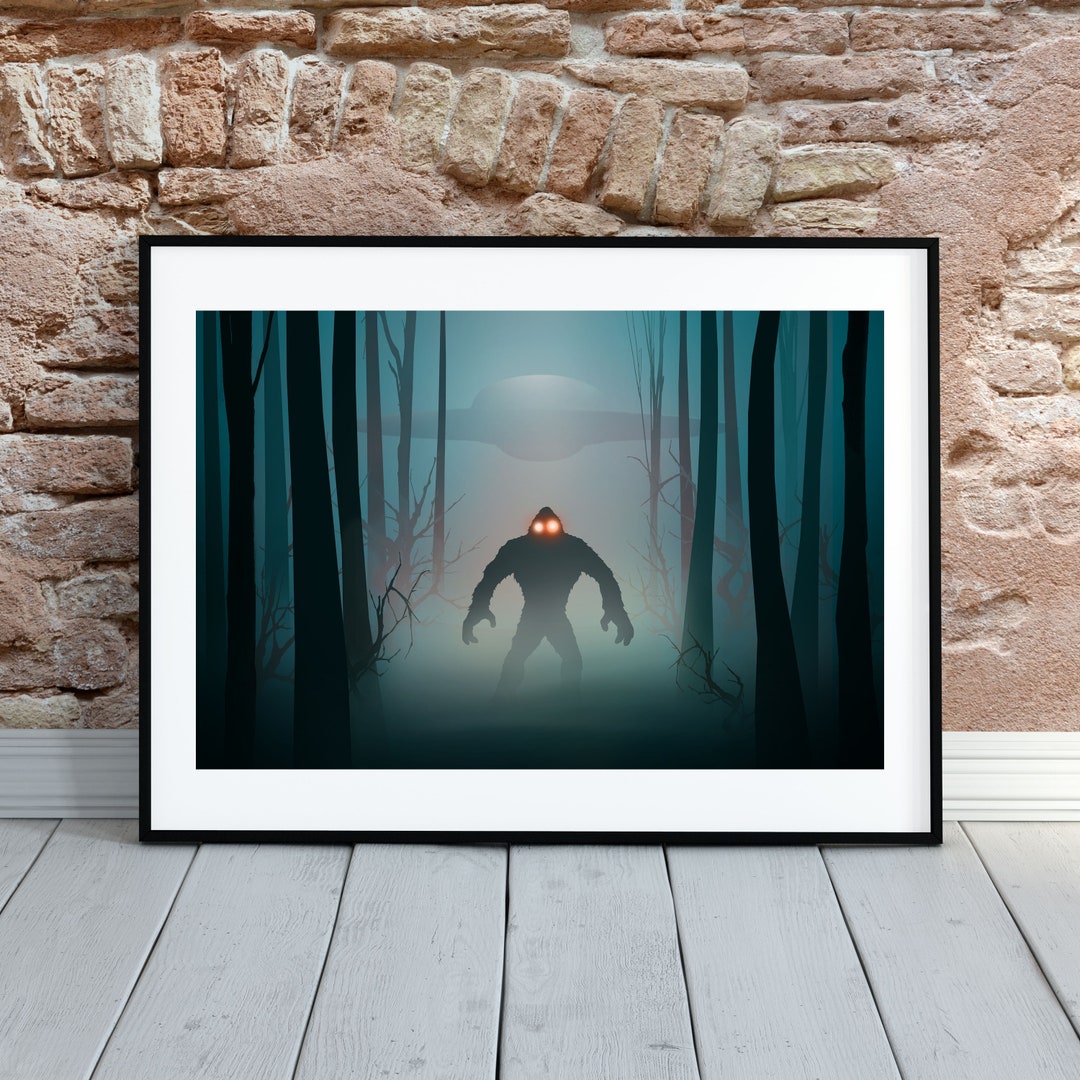 Sasquatch Poster, Matt Poster 18x12 30x20 36x24, Bigfoot Poster ...