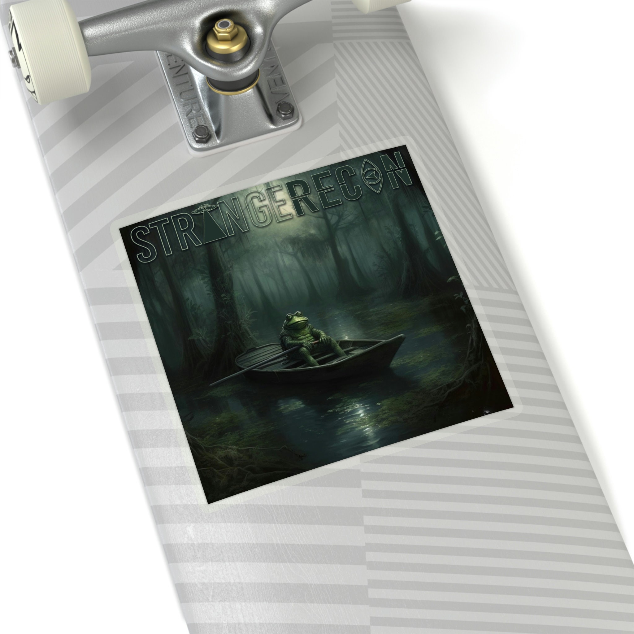 Strange Recon Creepy Swamp Kiss-cut Sticker, Frog Alien Sticker, UFO ...