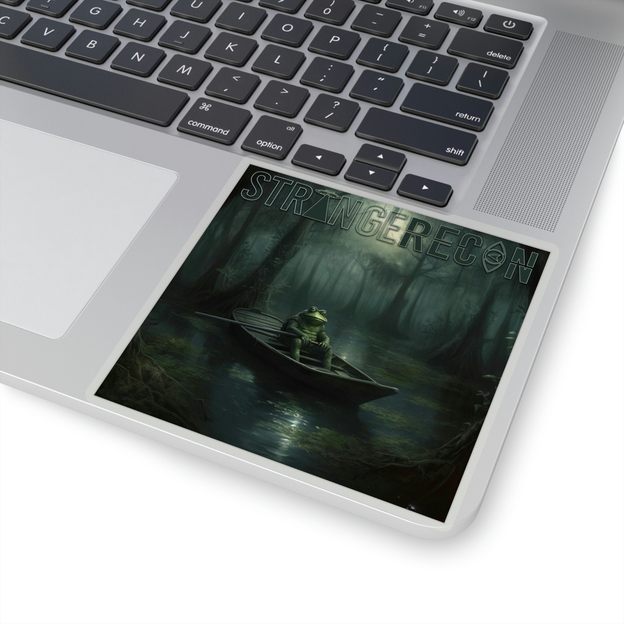 Strange Recon Creepy Swamp Kiss-cut Sticker, Frog Alien Sticker, UFO ...